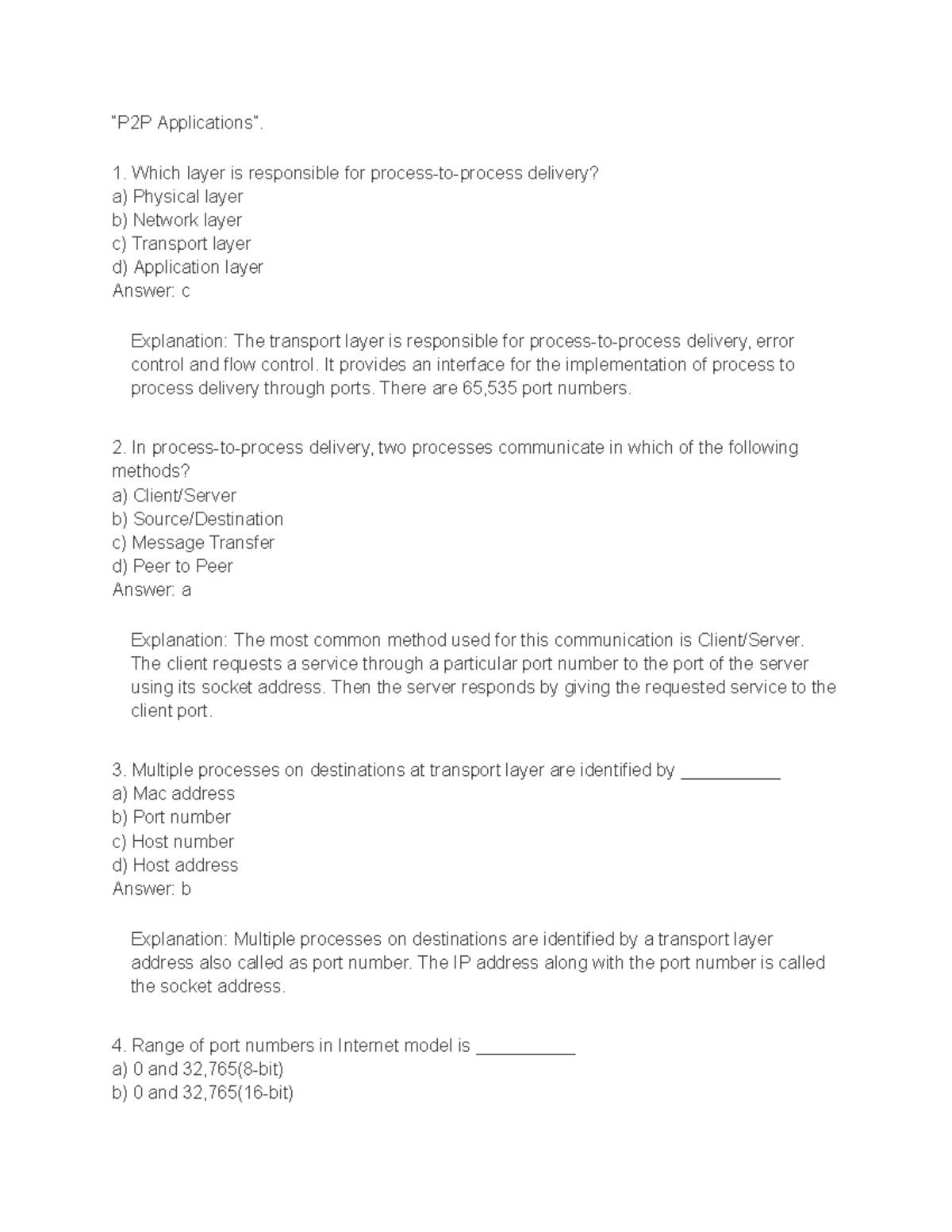Computer Network (45) - “P2P Applications”. Which layer is responsible ...