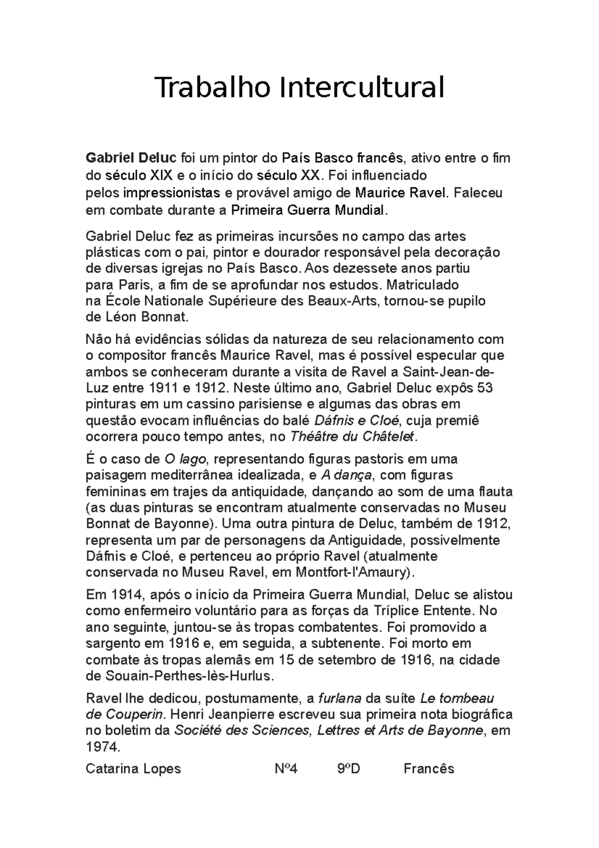 Trabalho catarina - ficha sobre filosofia - Trabalho Intercultural ...