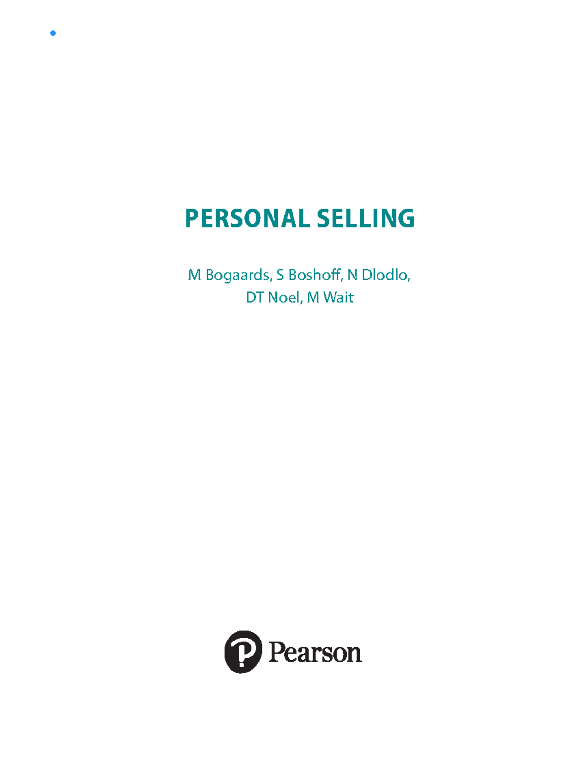 Prescribed Textbook on Personal Sellingpdf - PERSONAL SELLING M ...