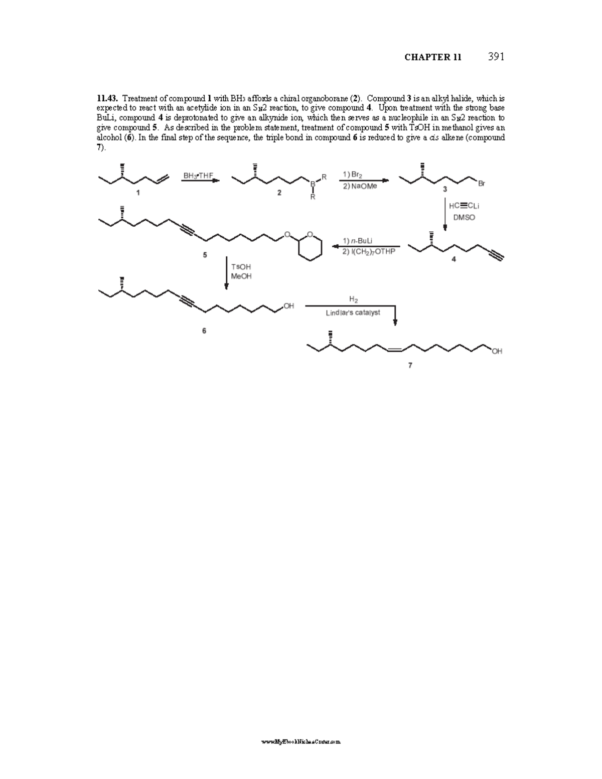 Solutions 1 - 11. Treatment of compound 1 with BH 3 affords a chiral ...