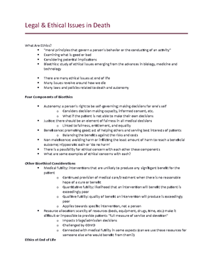 Unexpected Death - Lecture notes 2 - Sudden, unexpected deaths and ...