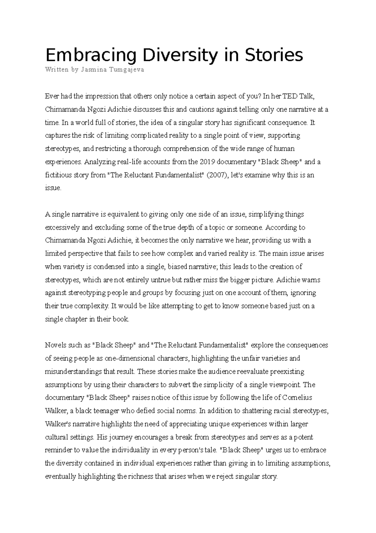 Embracing Diversity in Stories org - Embracing Diversity in Stories ...