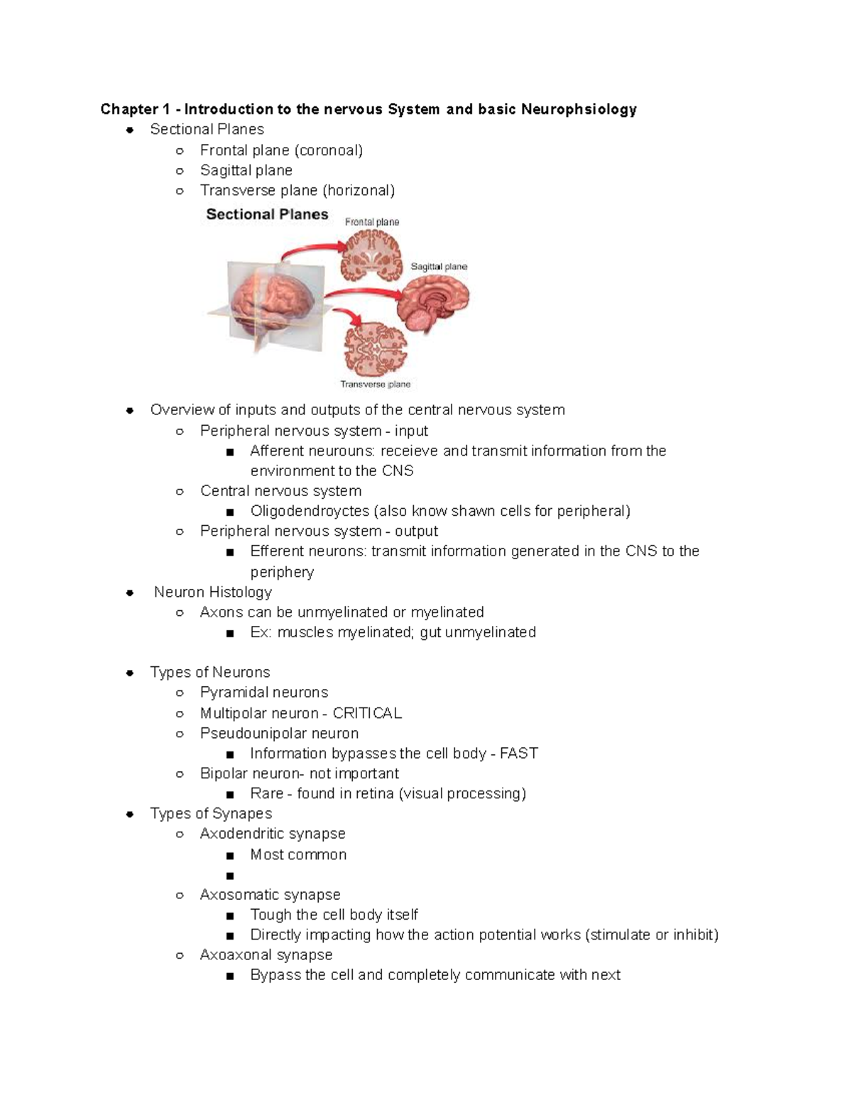 August 29, 2019 - Notes from powerpoint - Chapter 1 - Introduction to ...