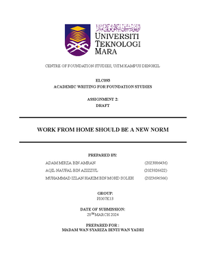 ADAM Mirza ELC 092 Persuasive Speech - CENTRE OF FOUNDATION STUDY ...