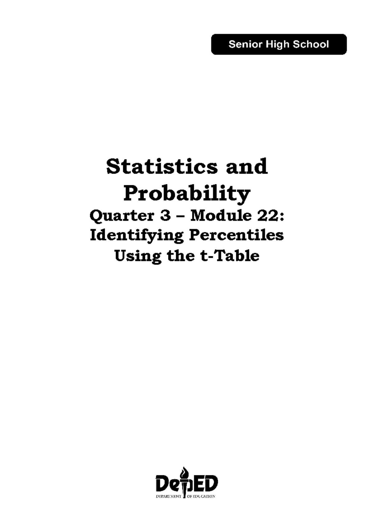 Statistics and probability - Choose the letter of the best answer ...