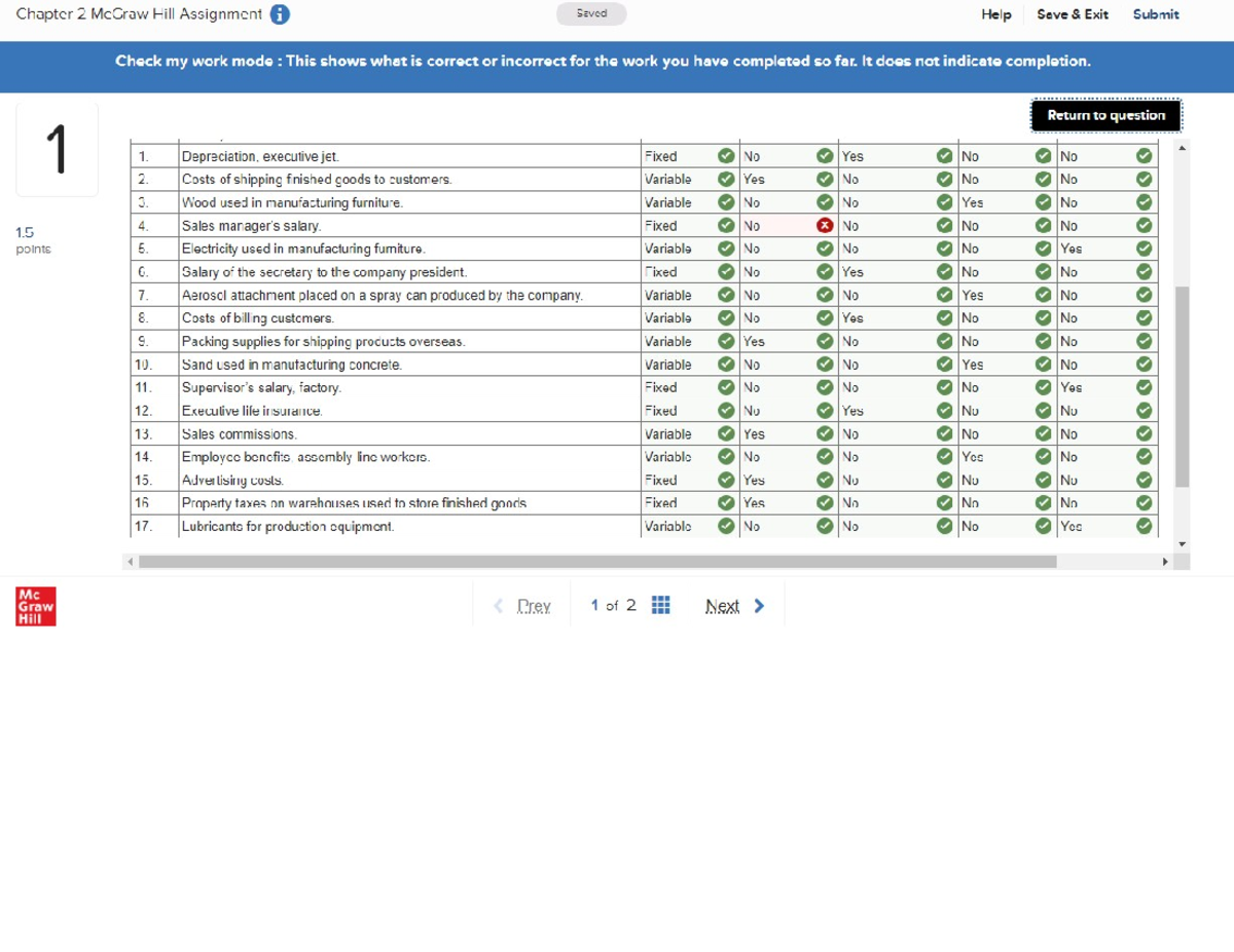 Fixed or variable cost - ACCT 222 - Studocu