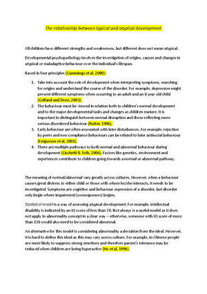 The relationship between typical and atypical development - Atypical ...