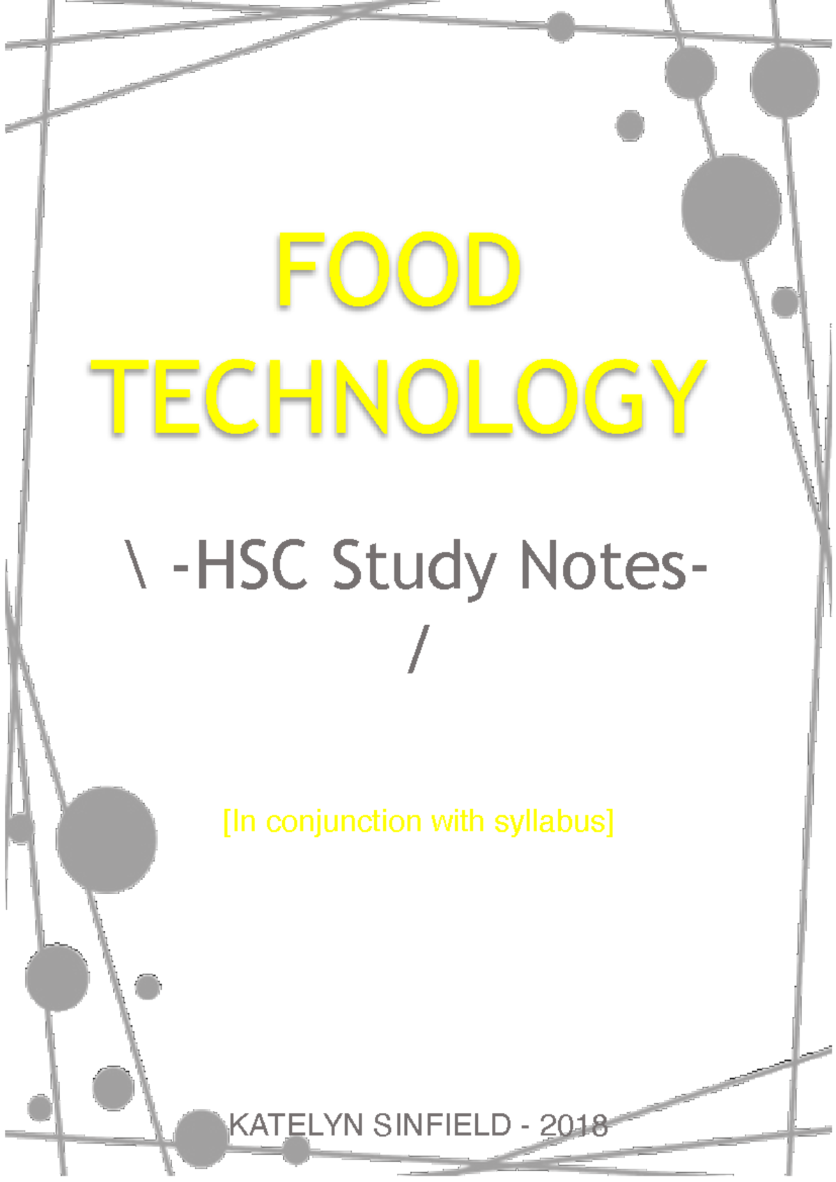 Australian Food Industry Notes - FOOD TECHNOLOGY \ -HSC Study Notes ...