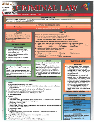 MPC v Common Law chart - Copy - MPC v. COMMON LAW Actus Reus MPC Actus ...
