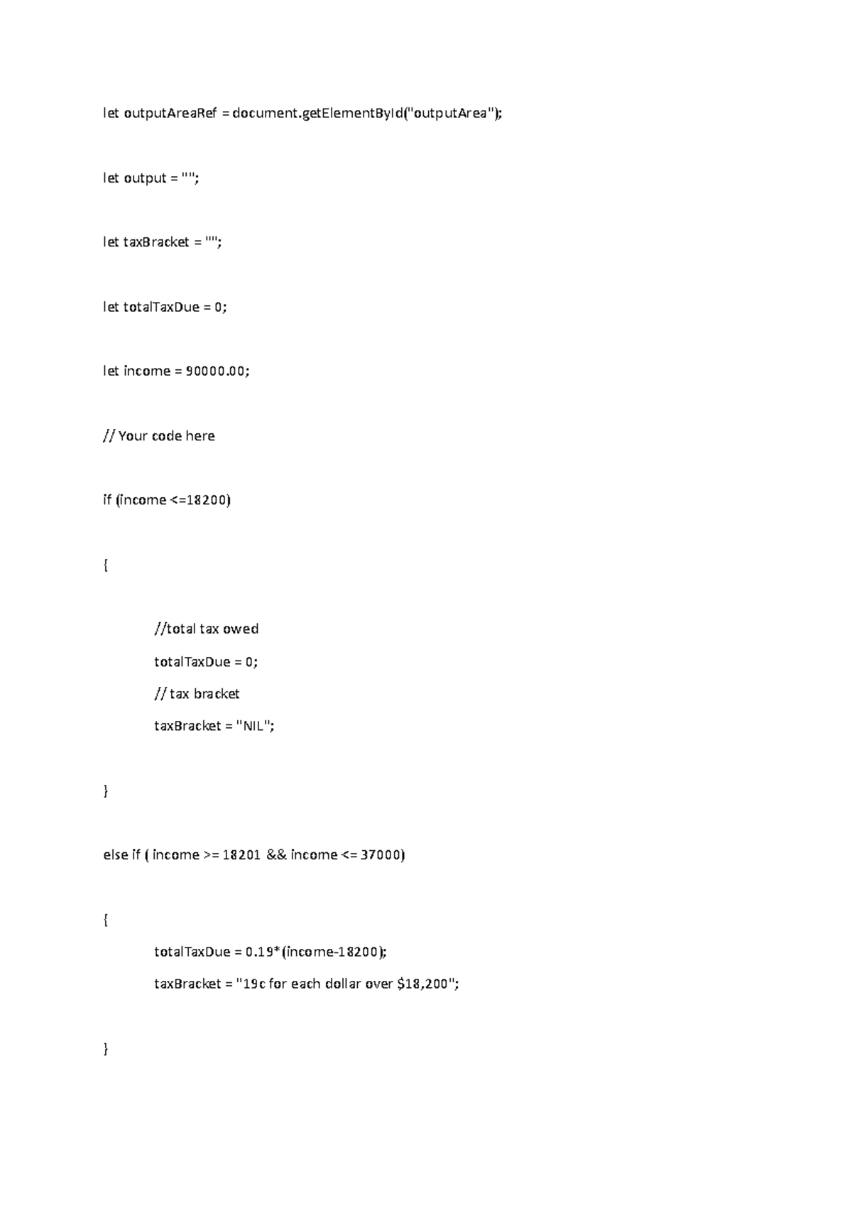 Coding Catch Up Coding - let outputAreaRef = document("outputArea ...