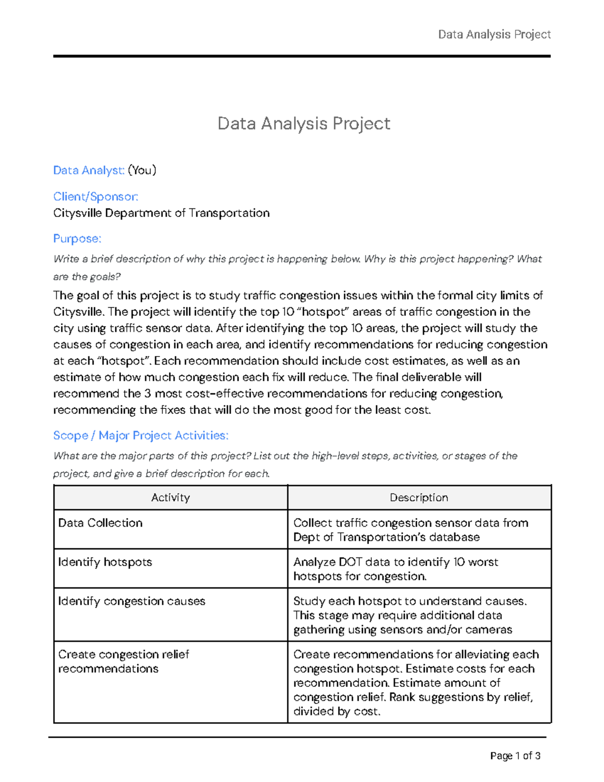 Scope-Of-Work Exemplar - BUSS1000 - USyd - Studocu