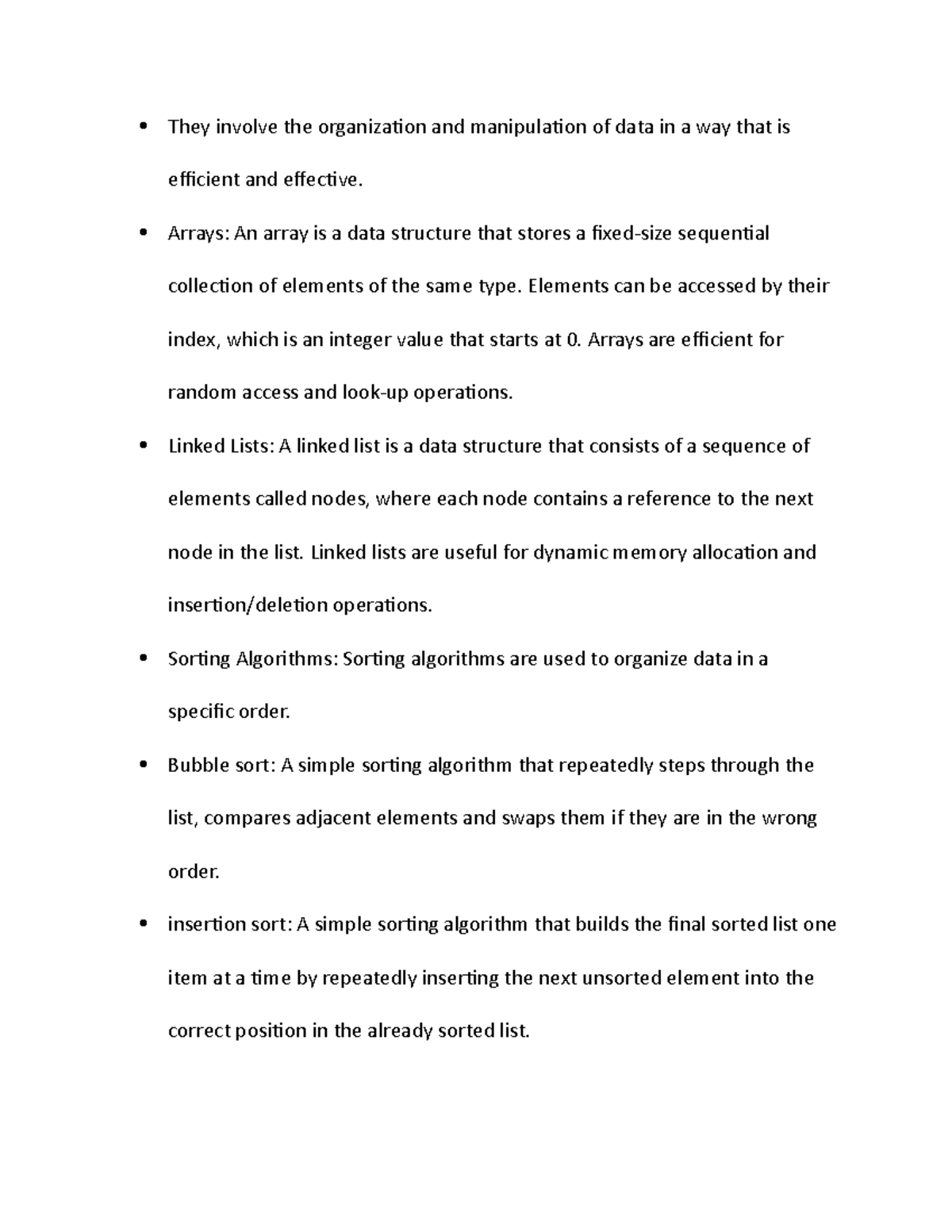 Data Structures And Algorithms They Involve The Organization And Manipulation Of Data In A Way
