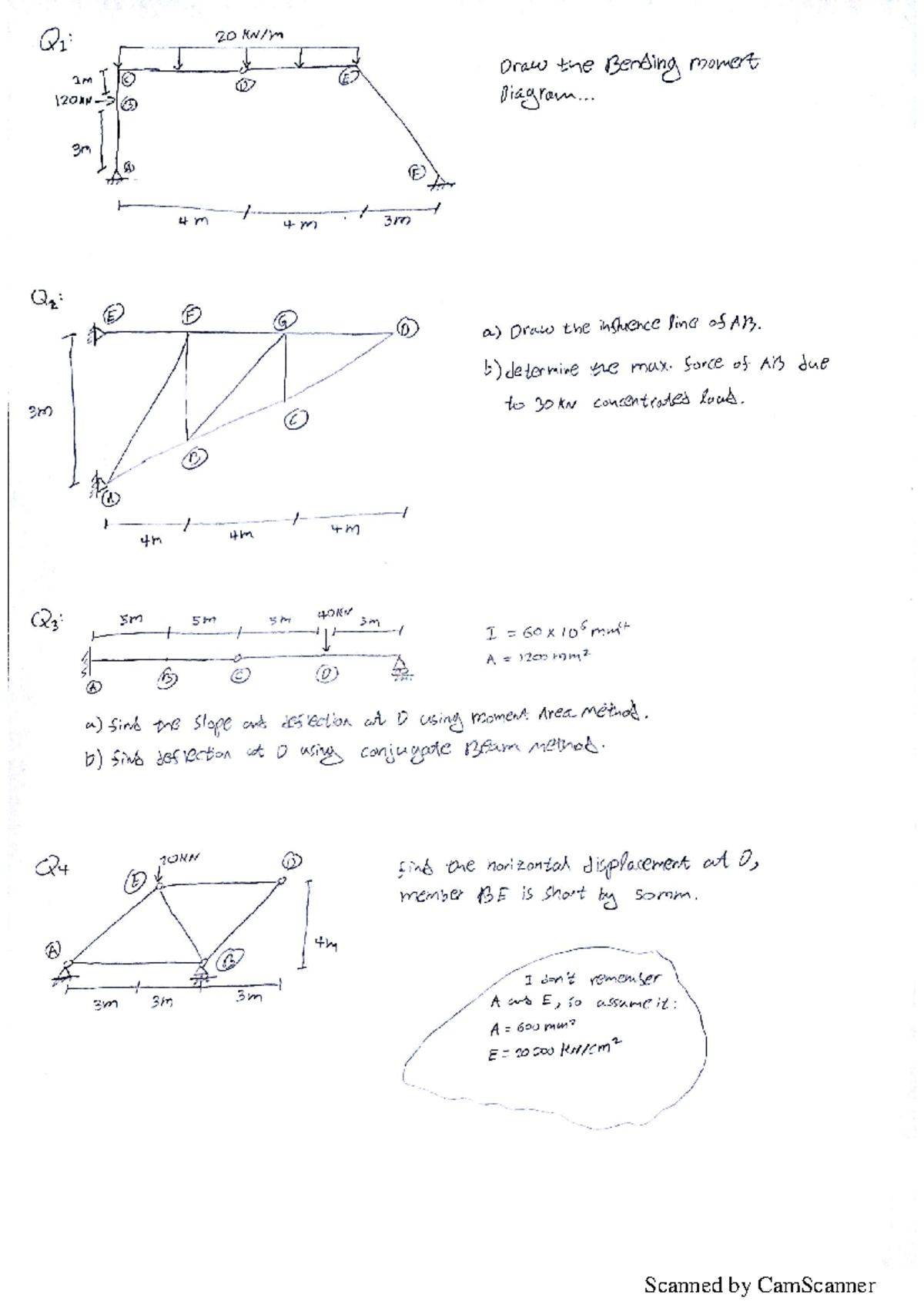 Final exam ceng311 - Structural analysis - Scanned by CamScanner - Studocu
