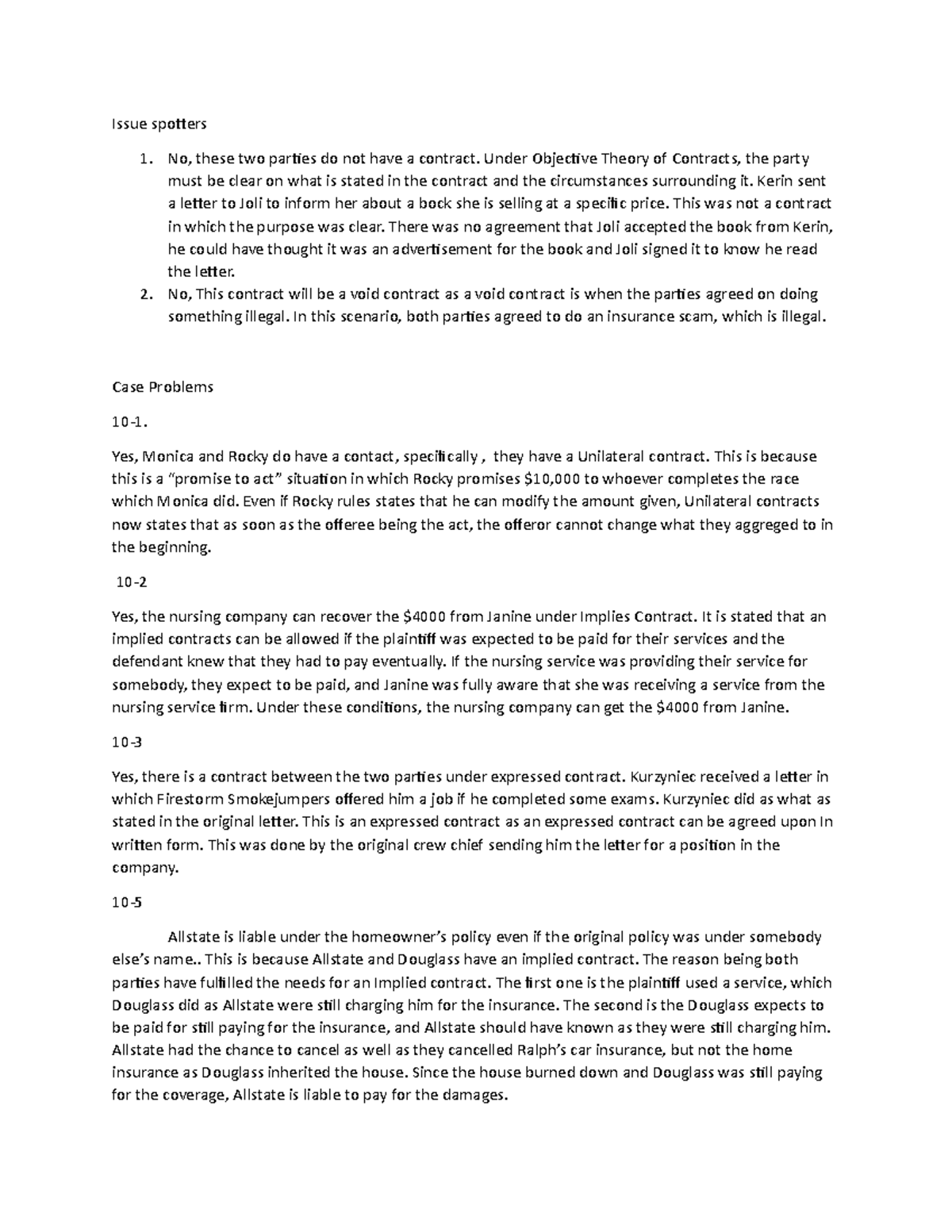 Law homework answers - Law1101 - Baruch College - Studocu