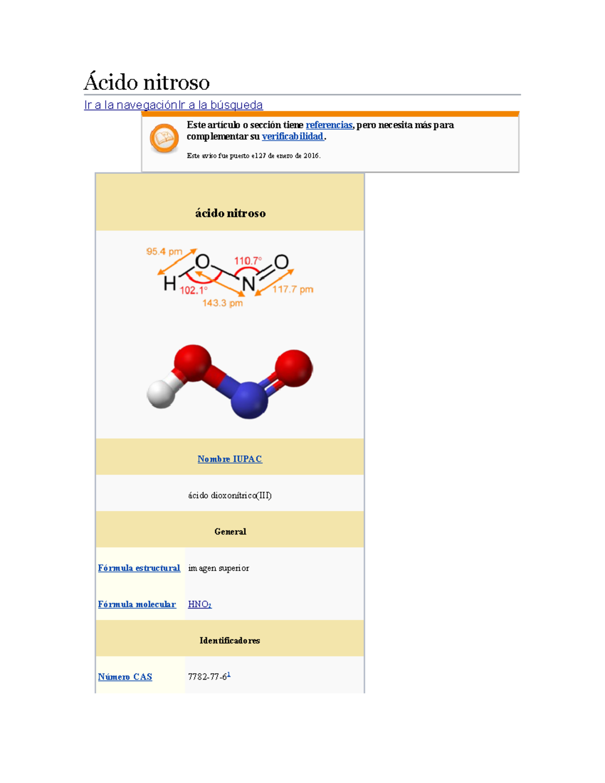 Acido nitroso - NINGUNA - Ácido nitroso Ir a la navegaciónIr a la ...