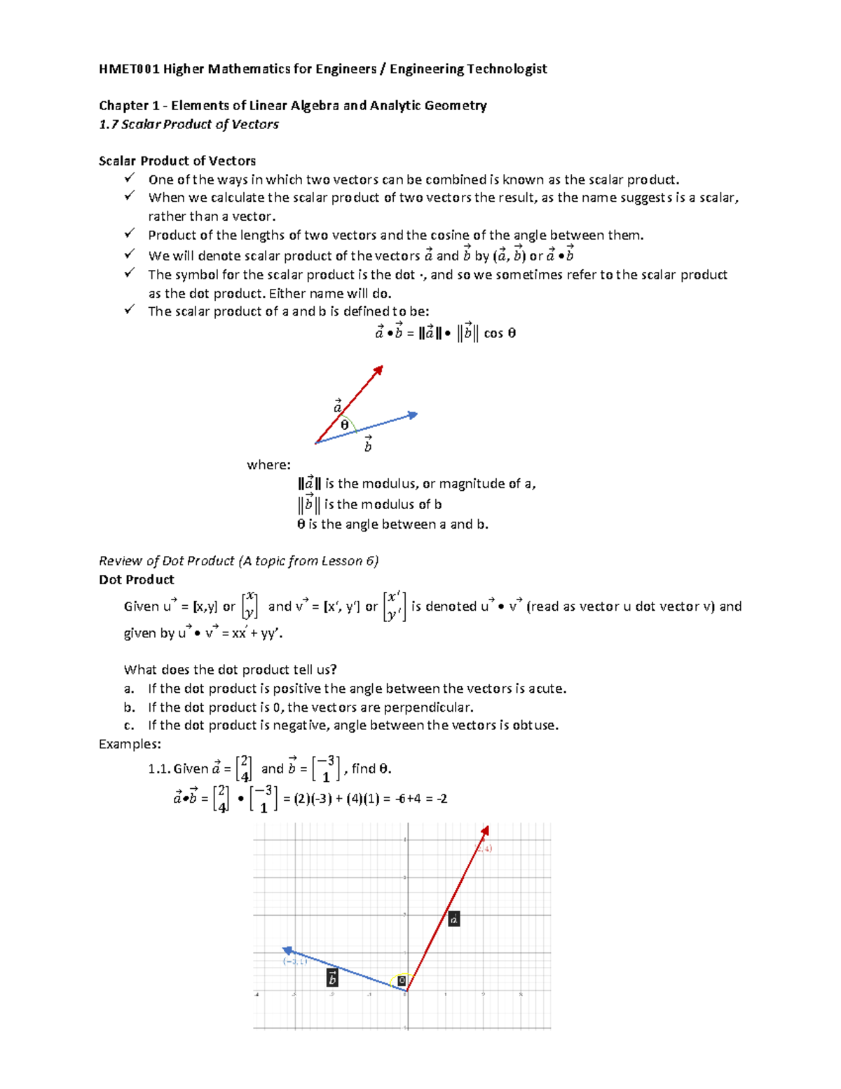 Chapter 1 Lesson 7 Good for enginering course - HMET001 Higher ...