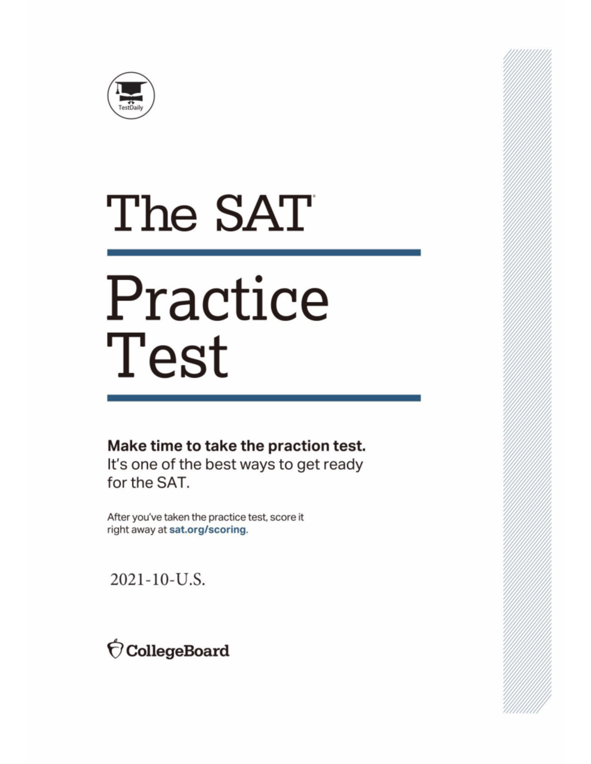 October 2021 SAT QAS - Practice - The SAT Practice Test Eoges°ere$3 2 ...