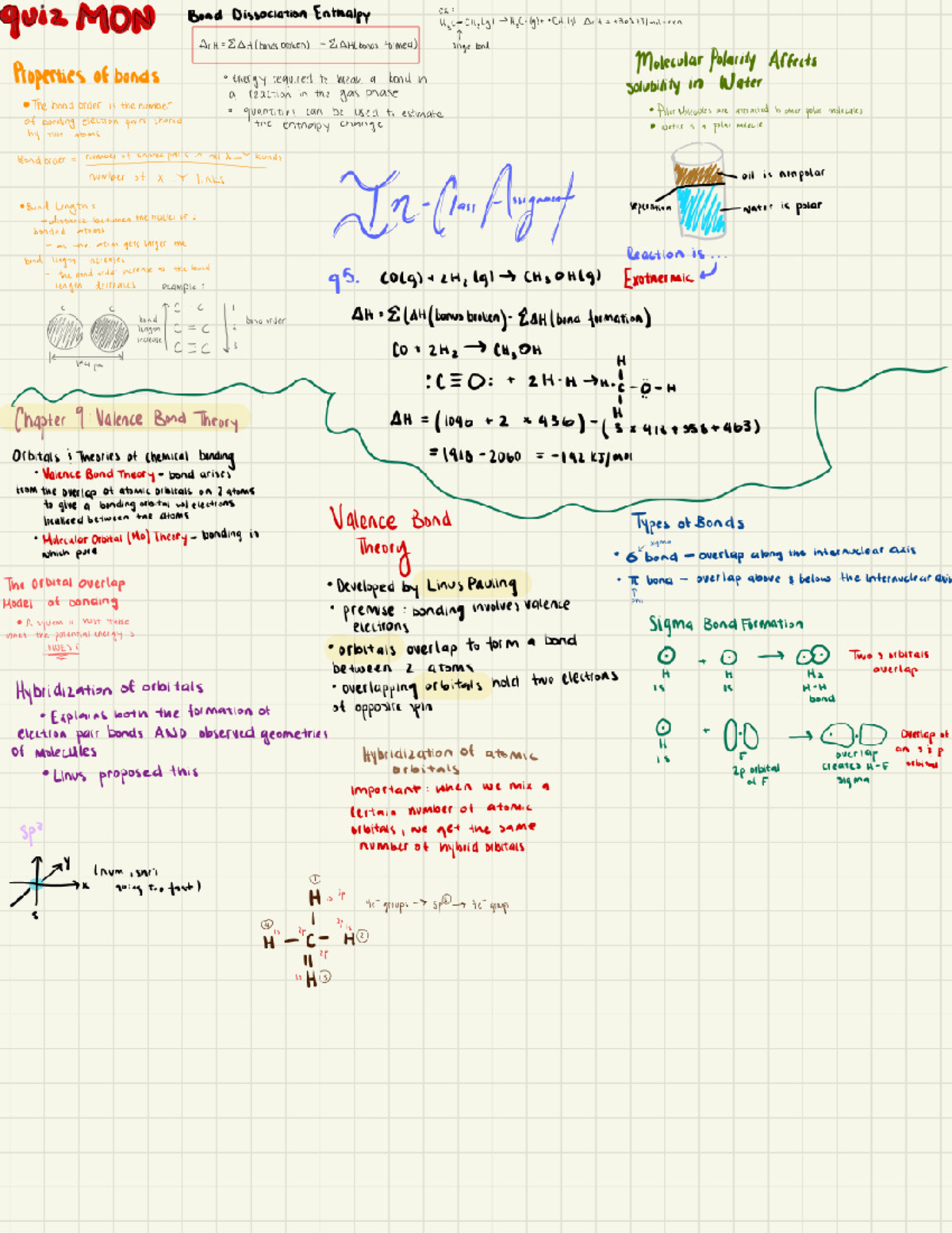 Properties of Bonds - Gen Chem I: Amrita Bhattacharyya - CHEM 111 - Studocu