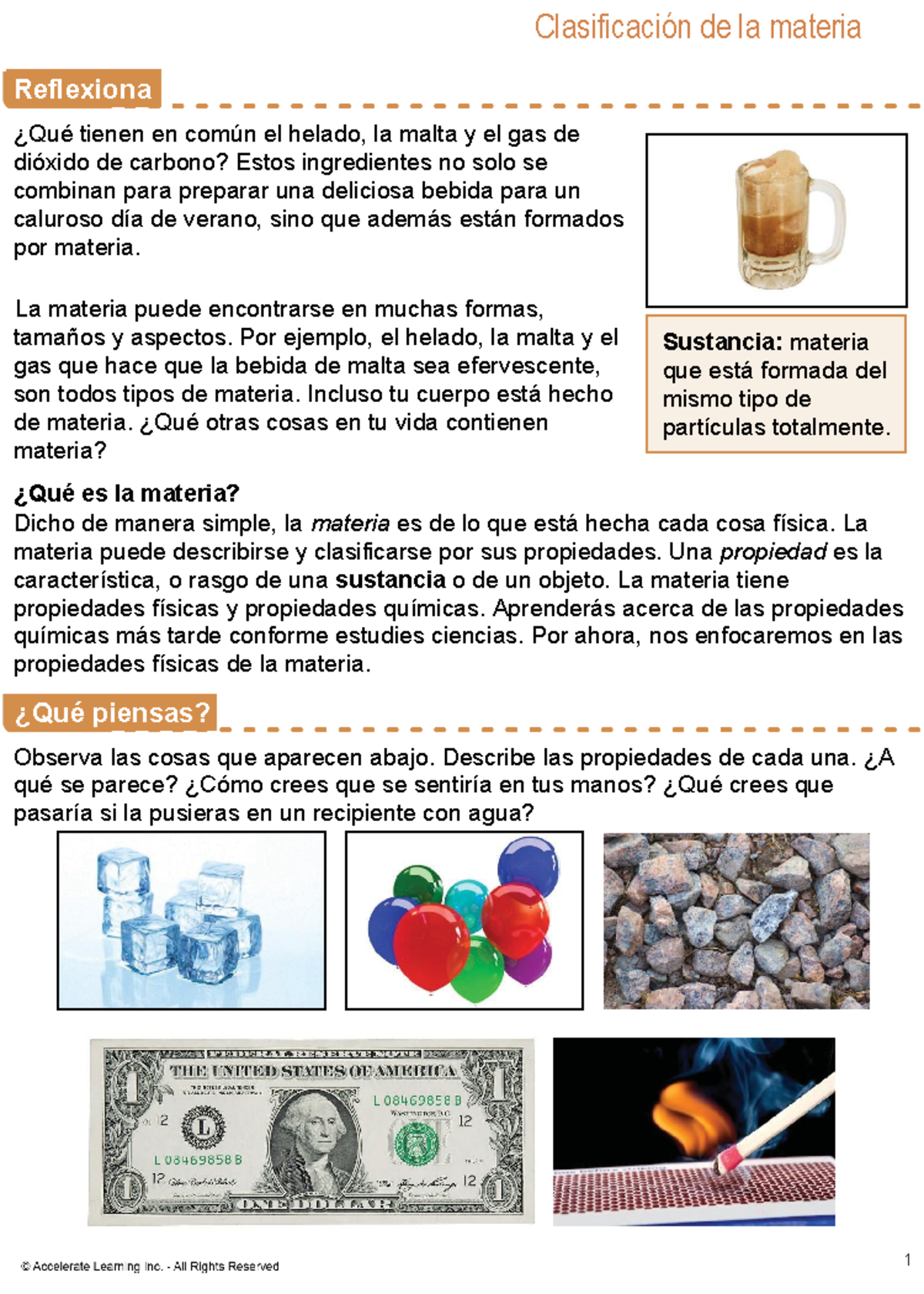 Clasificación de la materia, información para la ayuda de elaboración ...