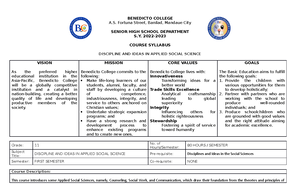 Syllabus STEM General Chemistry 1 Sanchez Michel O - 1 SENIOR HIGH ...
