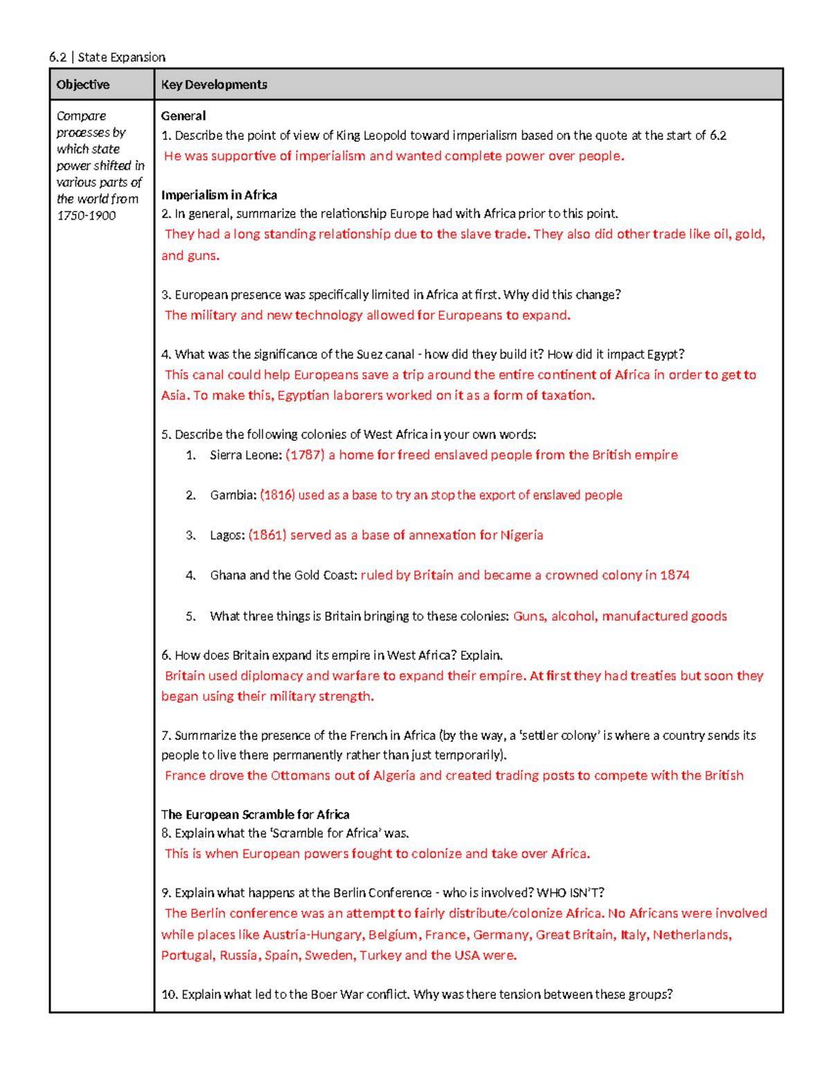 Copy+of+ Amsco+6 - 6 | State Expansion Objective Key Developments ...
