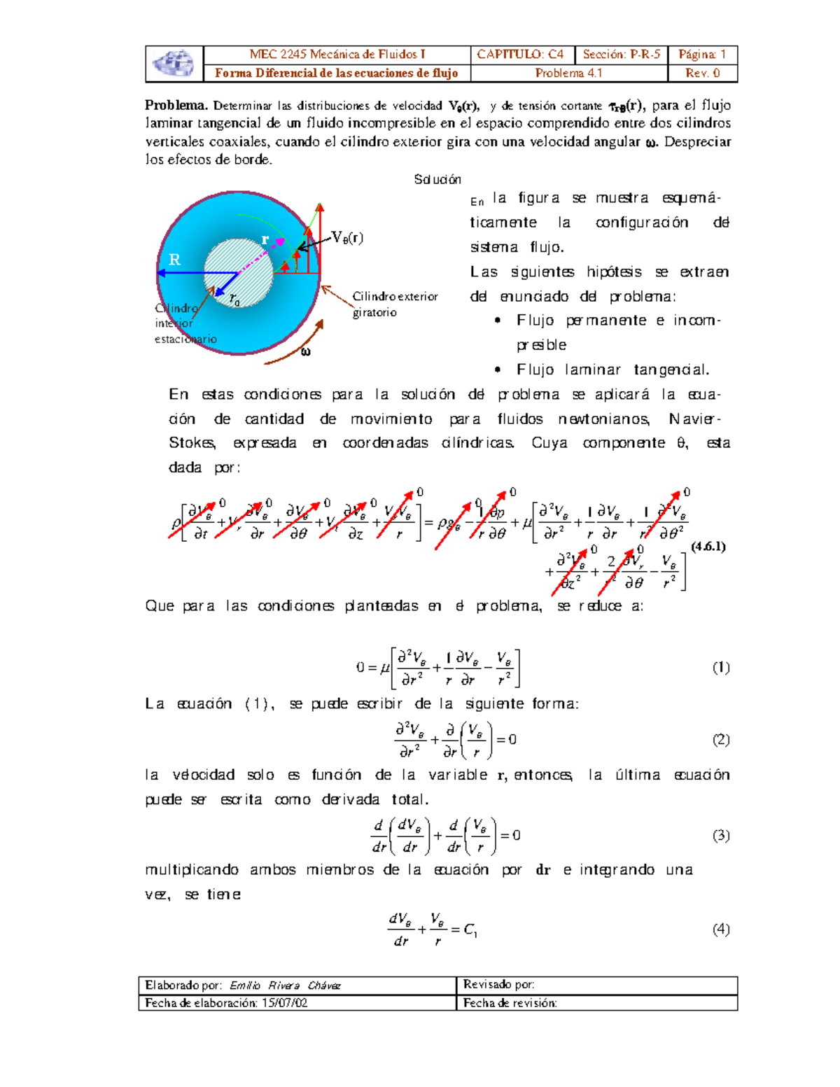 Problema 4 1 - flujo compresible - MEC 2245 Mecánica de Fluidos I ...