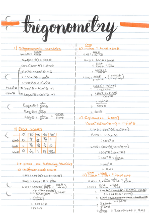 YEAR 11 Mathematics Extension 1 - PAST Paper FOR 3U TRIG AND ...