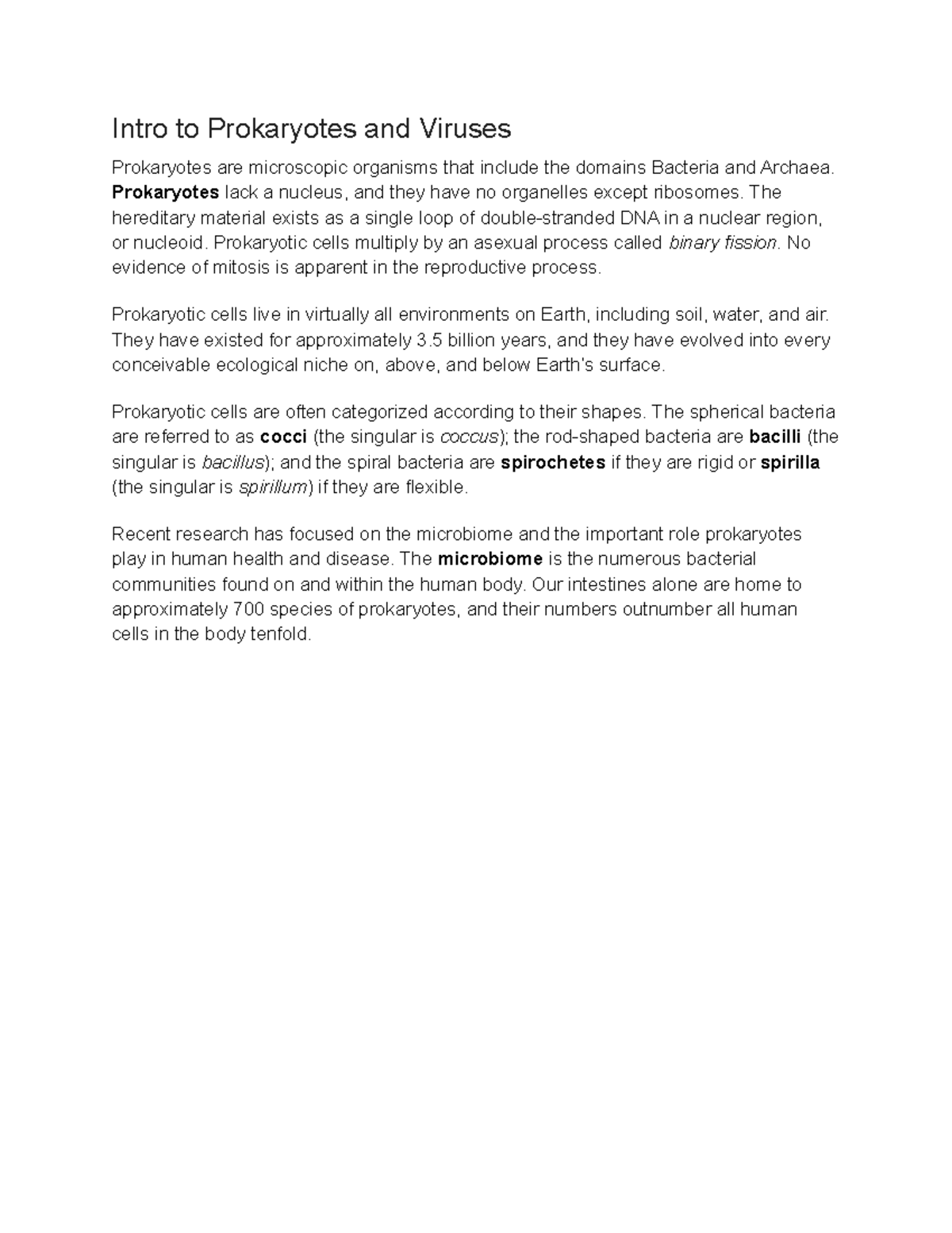 Intro to Prokaryotes and Viruses - Intro to Prokaryotes and Viruses ...