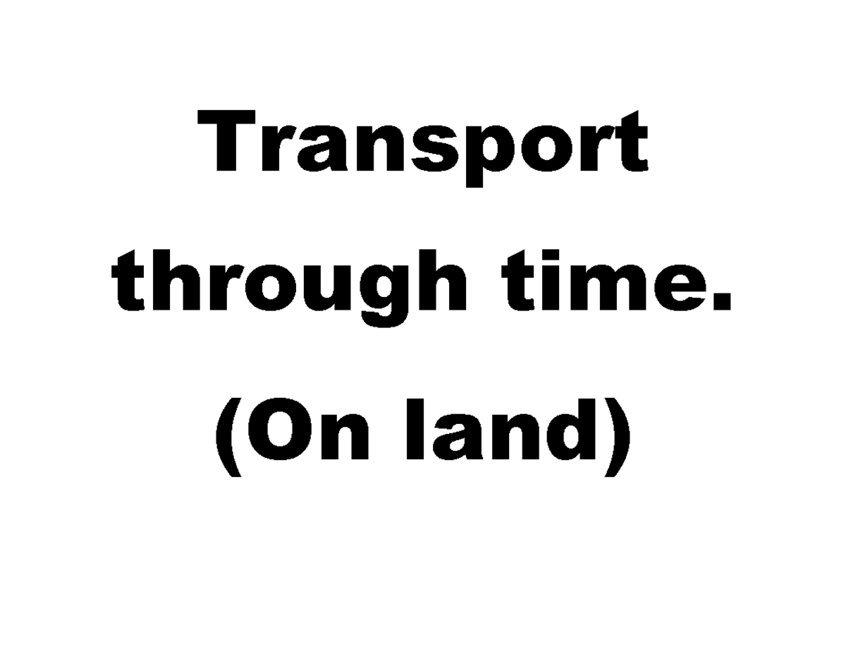 Transport through time - TISS6211 - (On land) The first bicycle Baron ...
