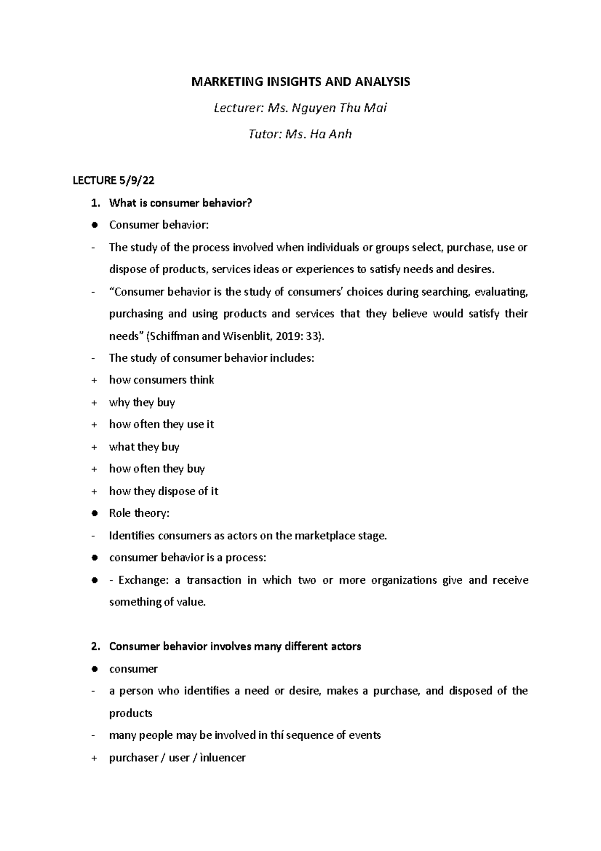 MIA 2022 - Assignment Brief - MARKETING INSIGHTS AND ANALYSIS Lecturer ...