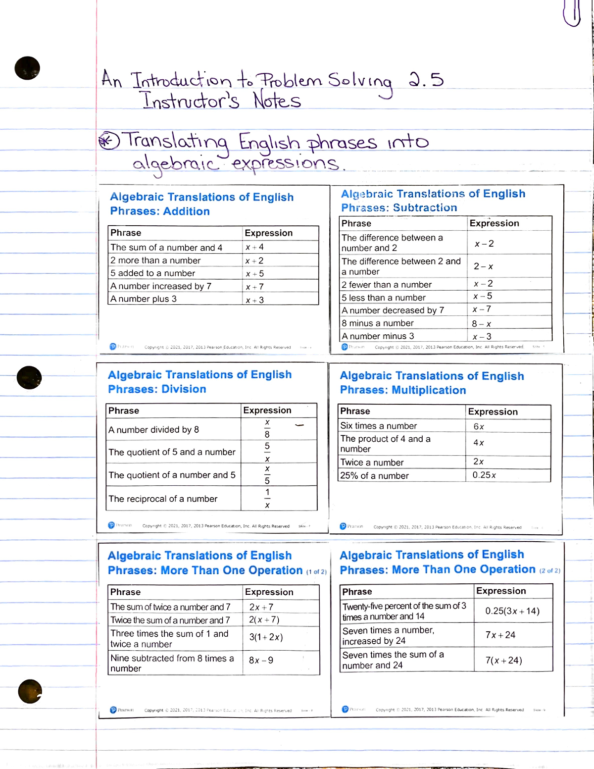 2.5 Instructor’s Notes for Students - MAT-110 - Studocu