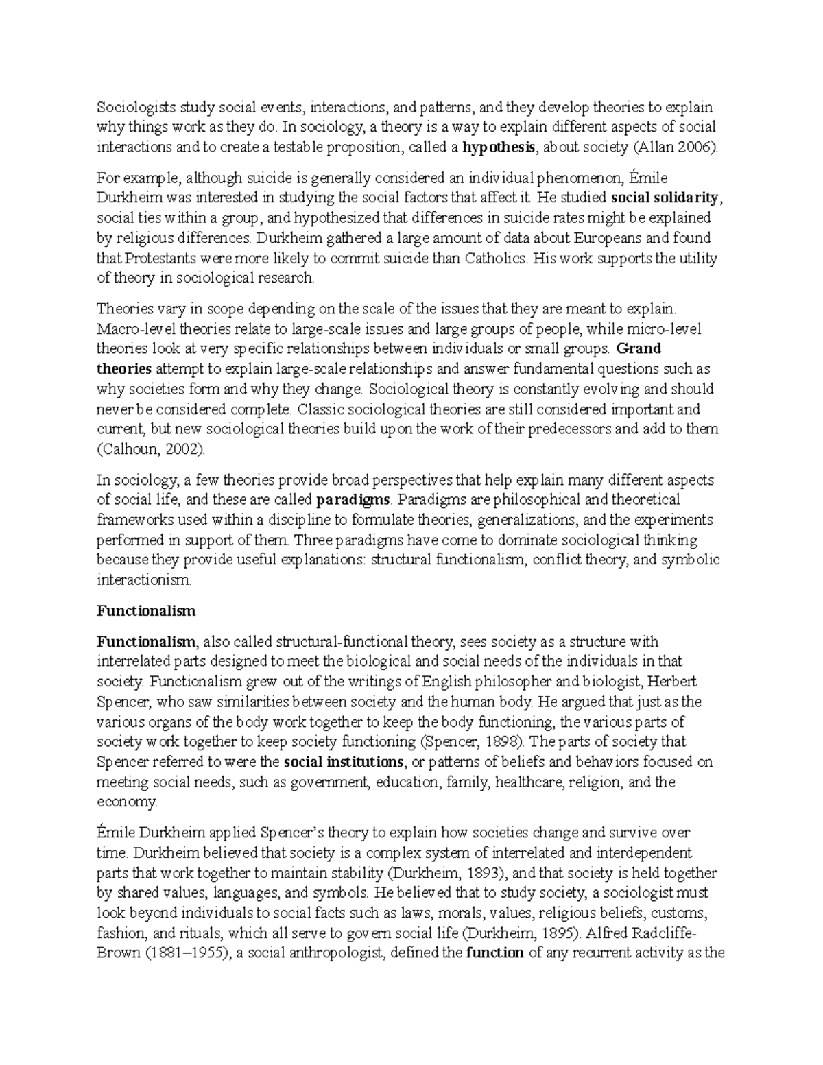 Intro to sociolgy II - Sociologists study social events, interactions ...