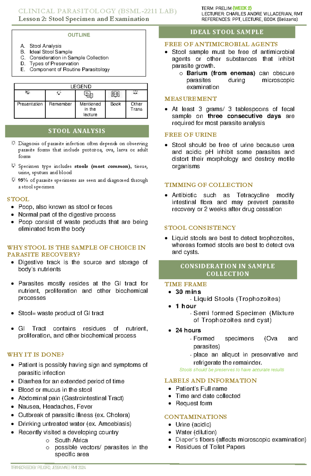 CLINICAL PARASITOLOGY- LABORATORY DIAGNOSIS CLINICAL PARASITOLOGY ...