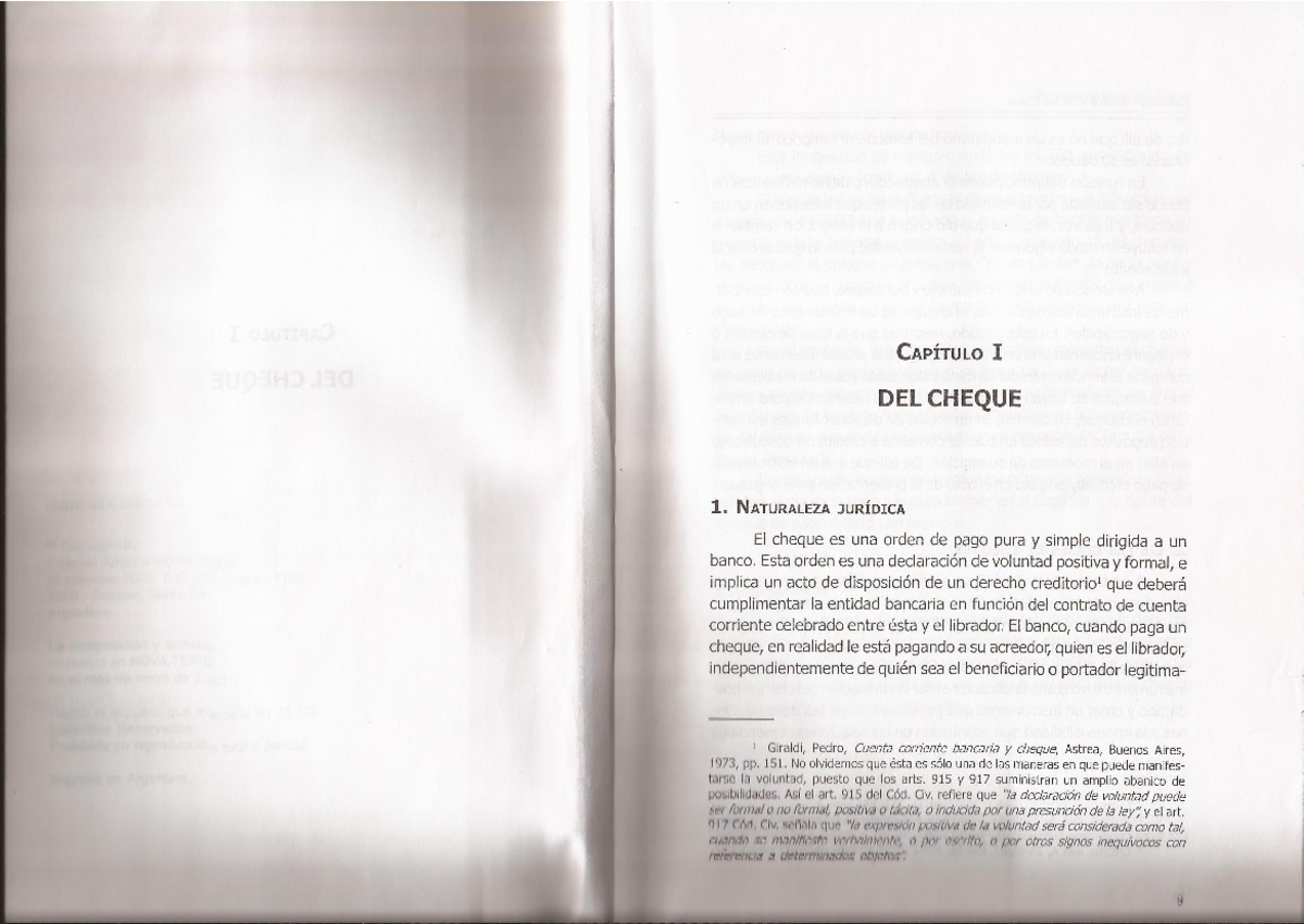 Cheque concepto y requisitos - Títulos de Crédito y Derecho Bancario ...