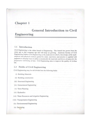 Module 2 -chapter 1 - introduction to civil engineering - Studocu