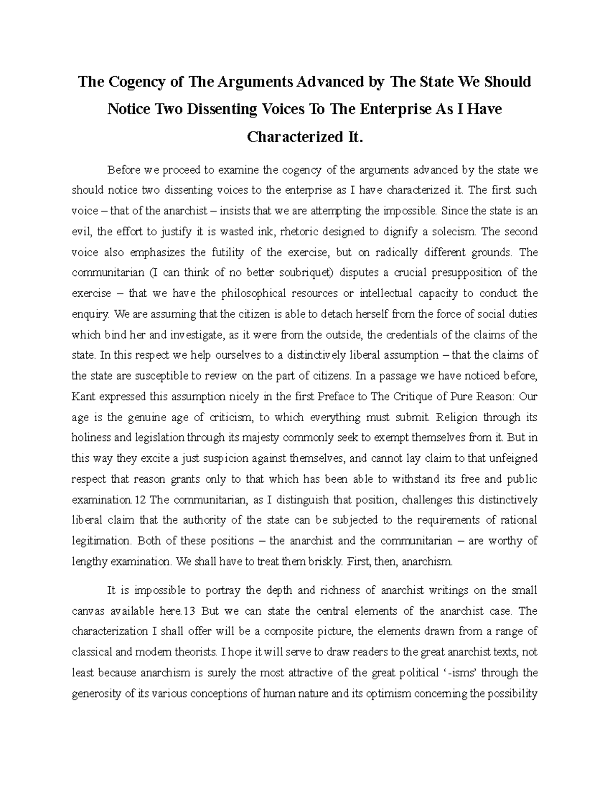 The Cogency of The Arguments Advanced by The State We Should Notice Two ...