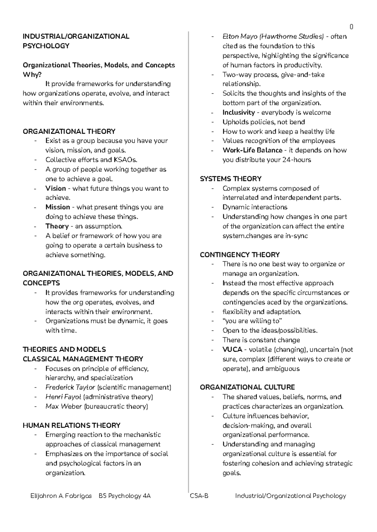 Industrial Psychology and HRM/HRD - INDUSTRIAL/ORGANIZATIONAL ...