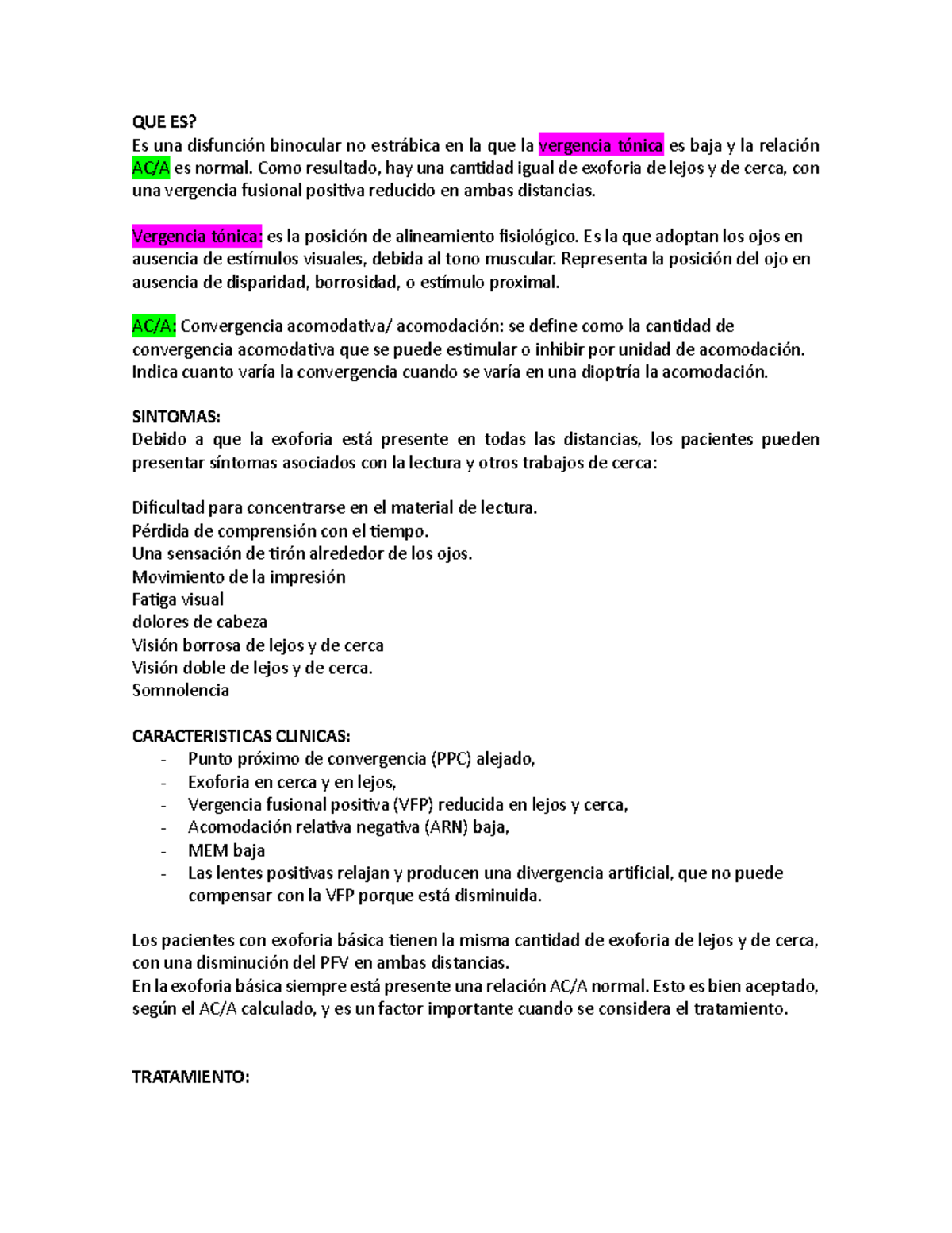 Exoforia Basica - QUE ES? Es una disfunción binocular no estrábica en ...