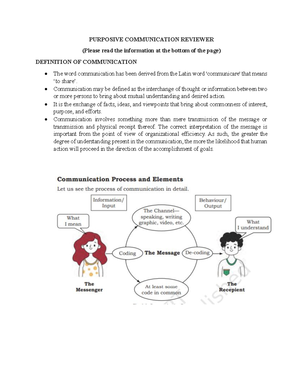 Purposive- Communication- Reviewer - PURPOSIVE COMMUNICATION REVIEWER ...