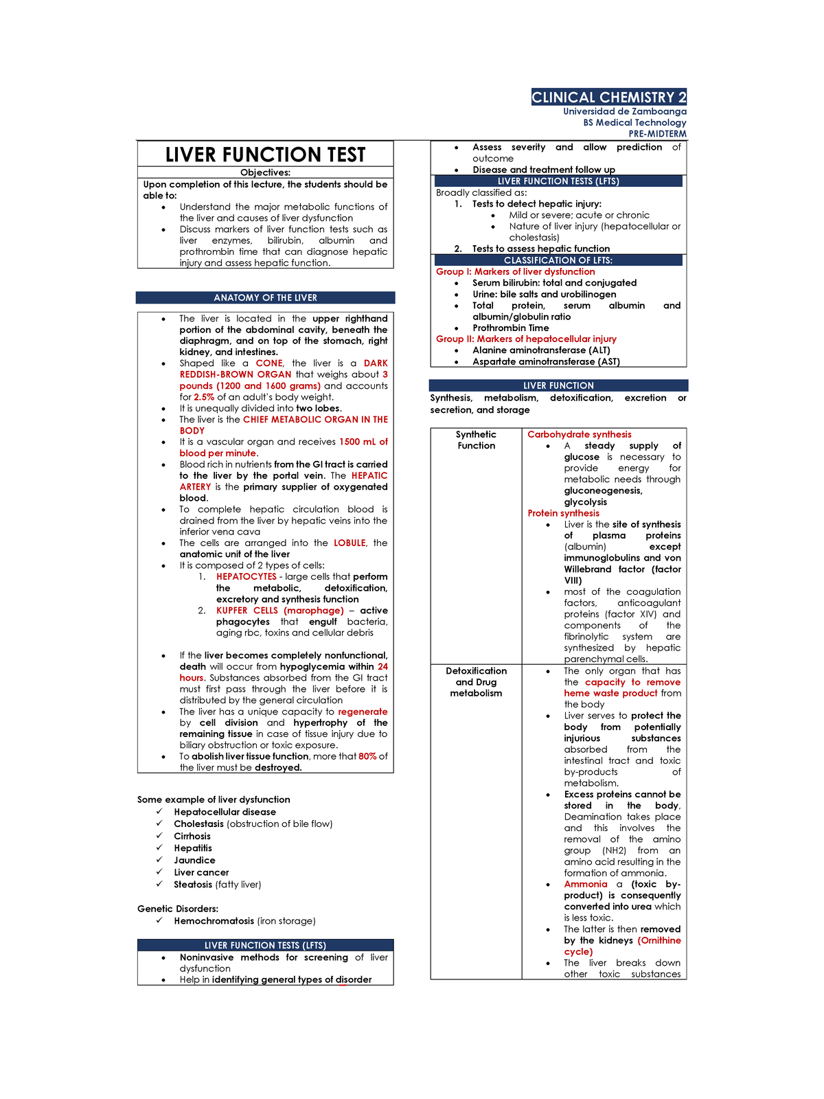 CC-11 - Universidad de Zamboanga BS Medical Technology PRE-MIDTERM ...