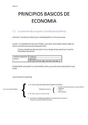 Apuntes Introducción a la Economía I (Inglés grupo AR) - Chapter 1 ...