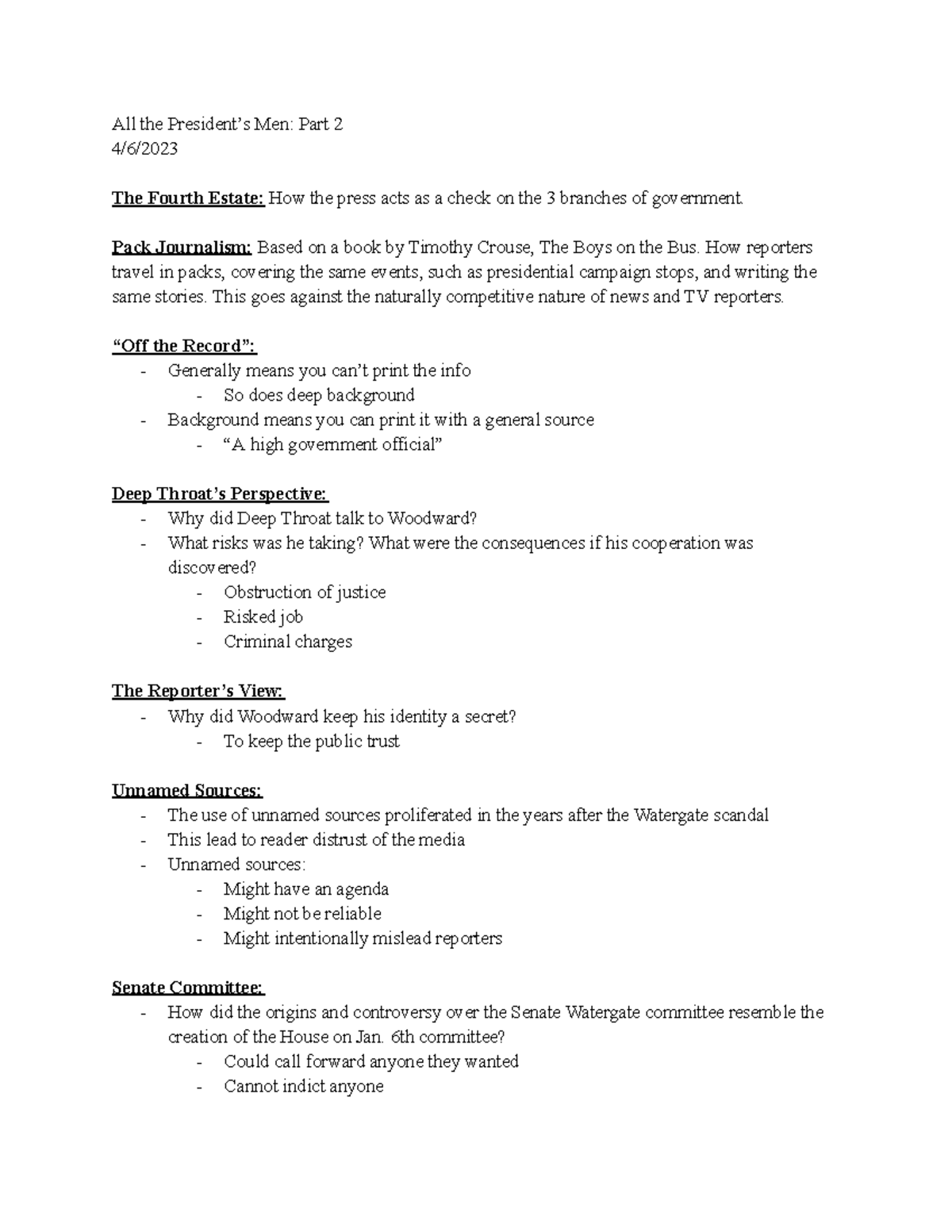 All the President's Men Part 2 - All the President’s Men: Part 2 4/6 ...