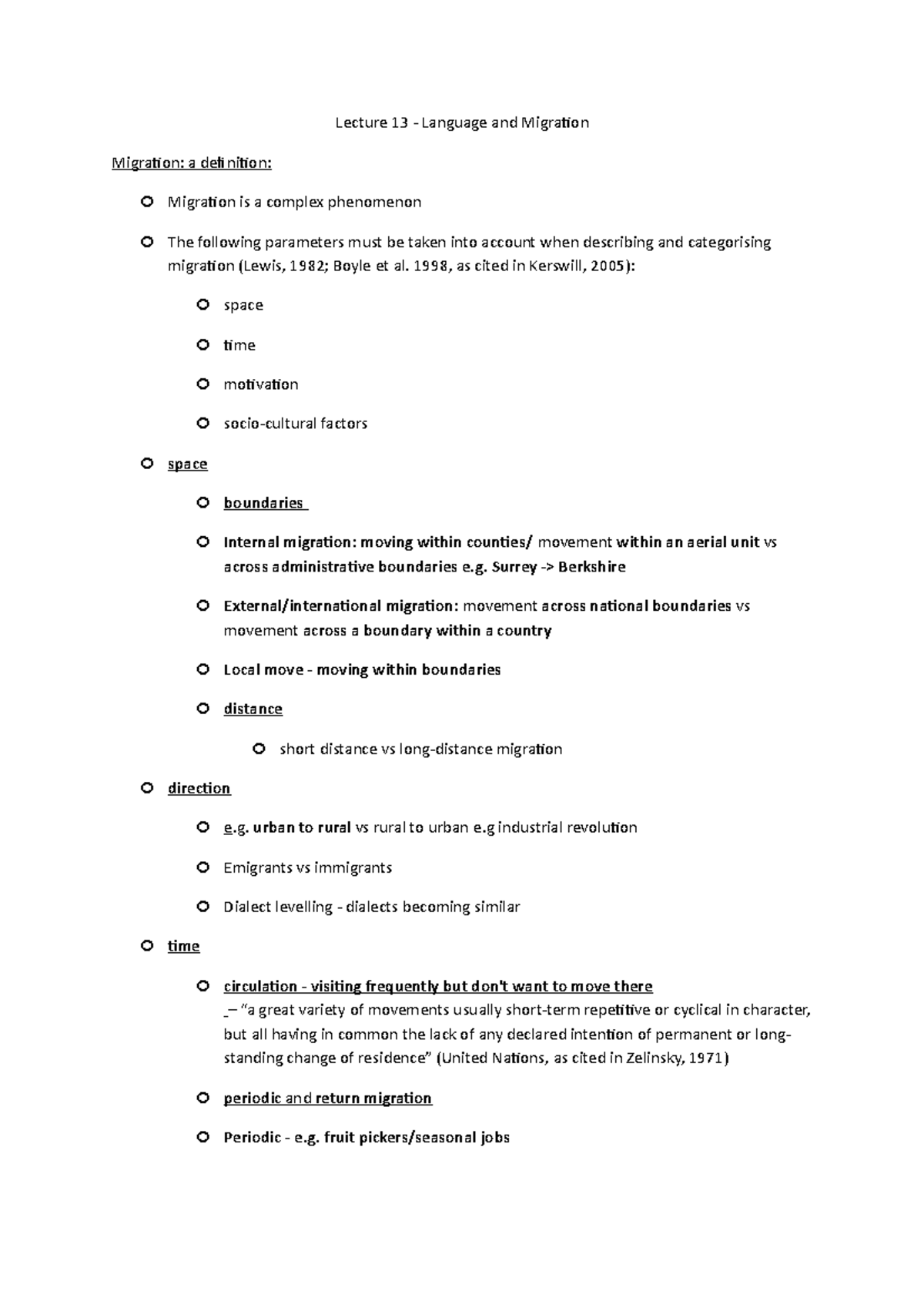 Lecture 13 - language and migration - Lecture 13 - Language and ...