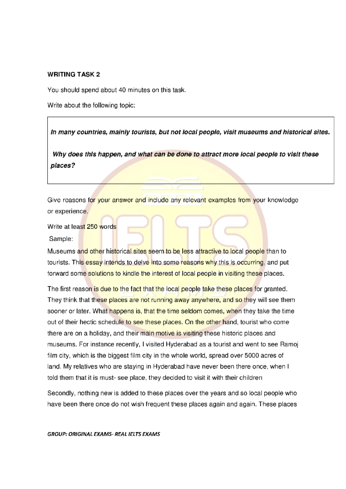 Several samples for Ielts Writing task 2 - Viết Tiếng Anh 1 - Studocu
