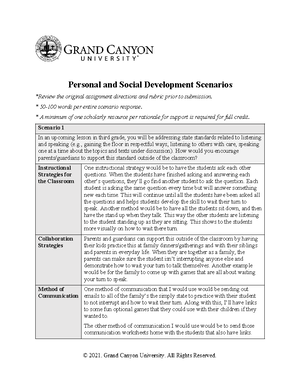 Intercultural Interview Reflection - Simmons CHSS, Grand Canyon ...