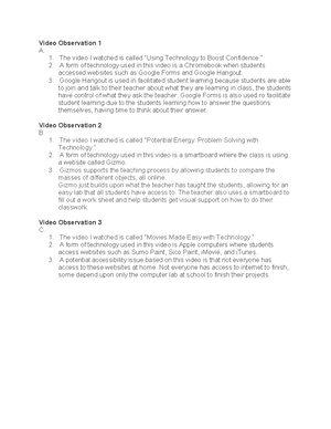 D096 Task 1 - A. Growing up, it was always imperative that I focused on ...