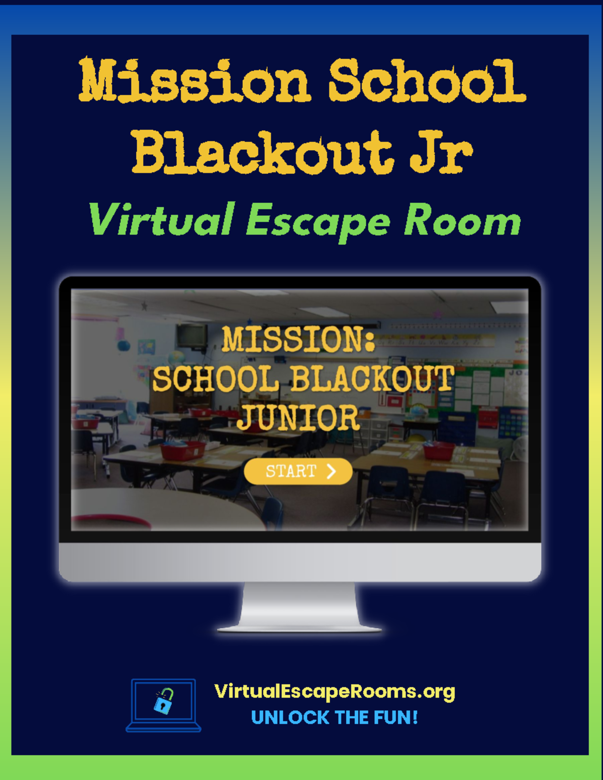 Mission School Blackout Jr Virtual Escape Room PDF - VirtualEscapeRooms ...