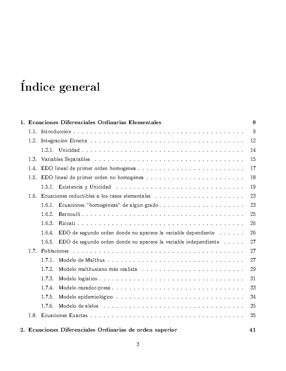 Aplicaciones de EDO - edo - 82 3 Modelos lineales 3 Modelos no lineales 3 Modelado con sistemas ...