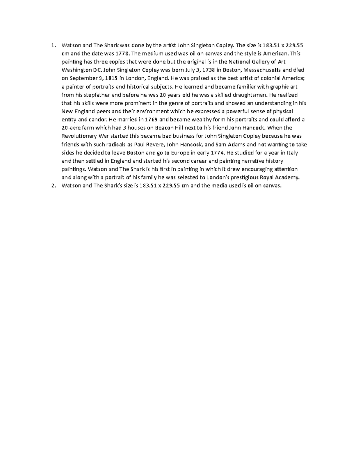 Final Research Paper Art History ART 105 Introduction To Art VVC