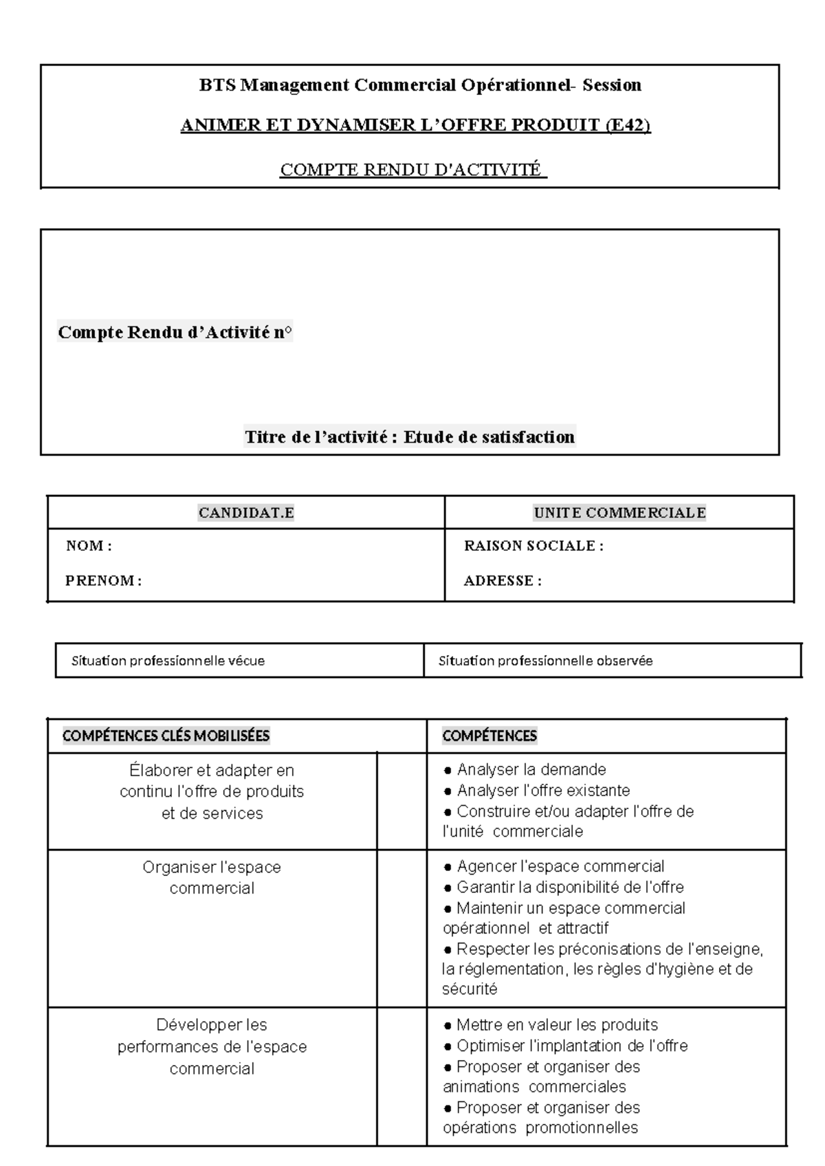 E42 Evaluer l'action commerciale - BTS Management Commercial ...